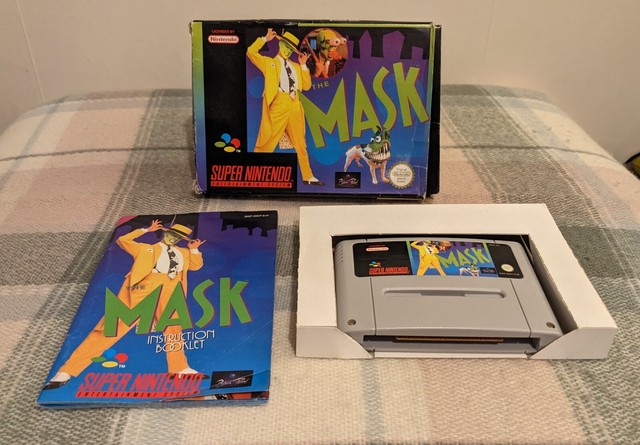 The Mask SNES. PAL UK The Mask For Super Nintendo Very Rare Boxed ...