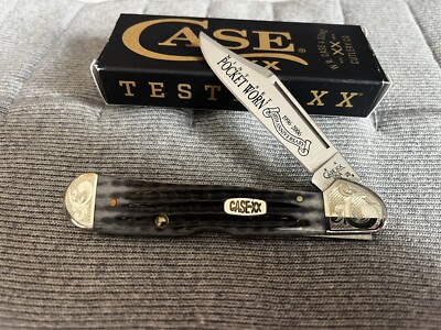 Case XX Copperlock Old Black Pocket Worn 10th Anniv. Mint Set Knife ...