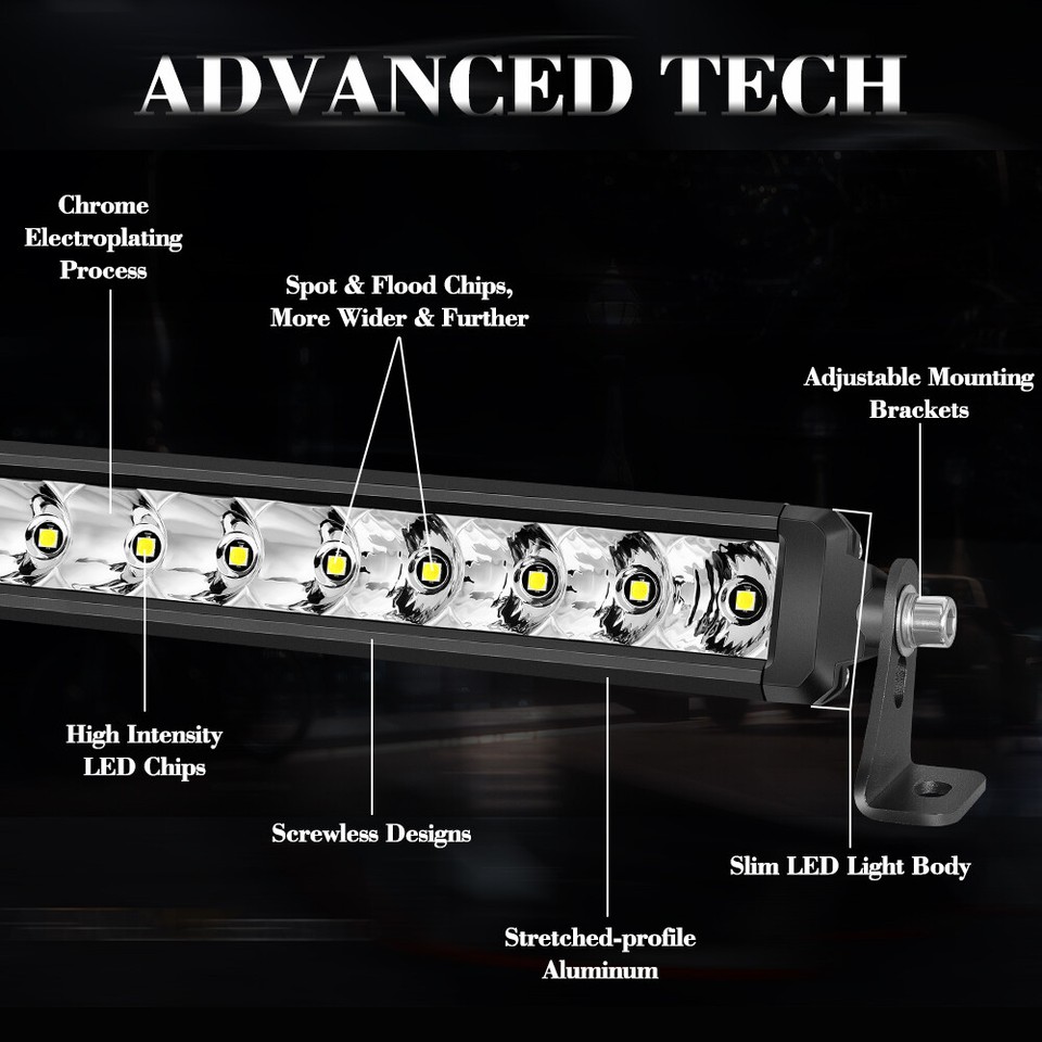 Front Grill 30/32Inch LED Work Light Bar For 2011-2016 Ford F250 F350 ...