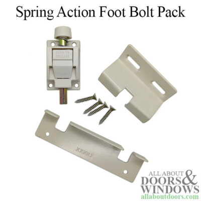 Amesbury Truth Foot Bolt For Patio Door Rectangle Spring Action Foot ...