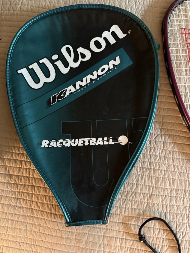 Wilson Kannon Fused Graphite Racquetball Racquet with cover | eBay