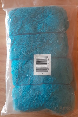 Vtg Jessan Cotton Carole Yarn Crochet/Knit 4 skeins Turquoise w ...