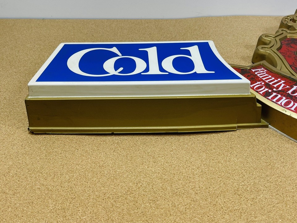 Rare Vintage Stroh's Beer Lions Crest Logo Lighted Sign No Light 39” X ...