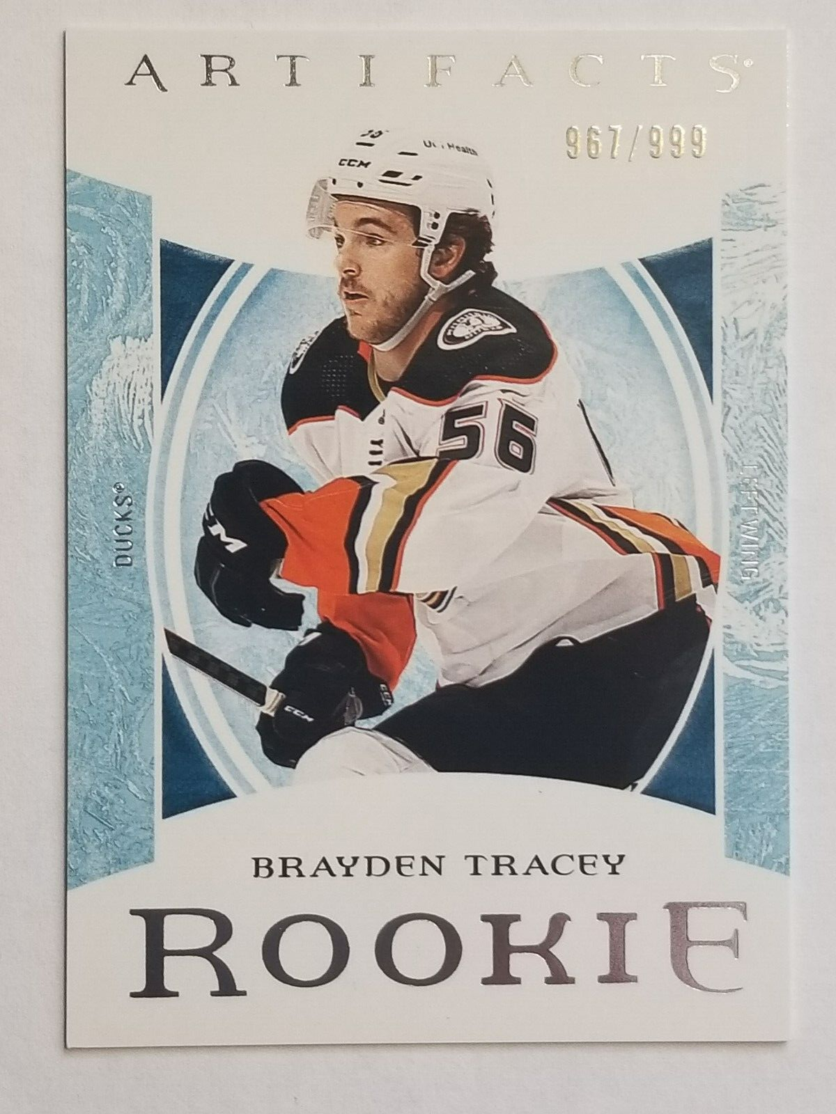2022-23 Upper Deck Artifacts Brayden Tracey Rookie Card #182 RC DUCKS ...