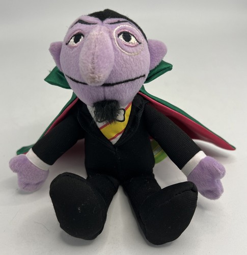 Sesame Street The Count Plush Bean Bag Stuffed Muppet Doll Toy 7" 2016 ...