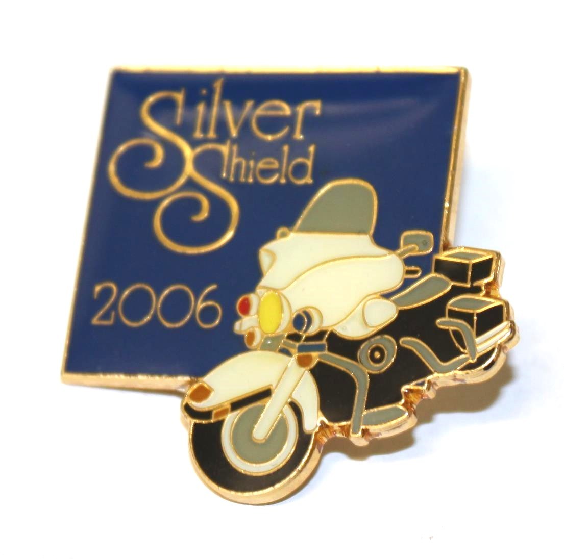 SILVER SHIELD FOUNDATION 2006 POLICE MOTORCYCLE PIN - Harley Electra ...