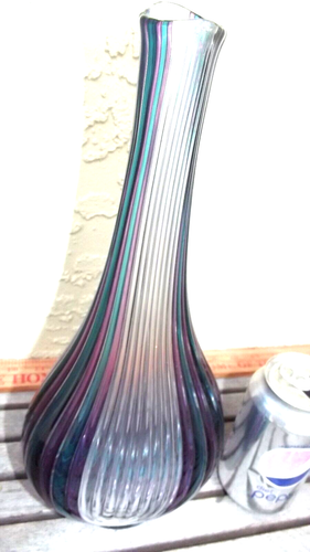 Angelo Fico 13 " Studio Art Glass Vase signed VGC Free S/H | eBay