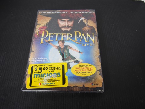 Peter Pan Live! (DVD, 2014) Slipcover ~ New/Sealed 25192263712 | eBay