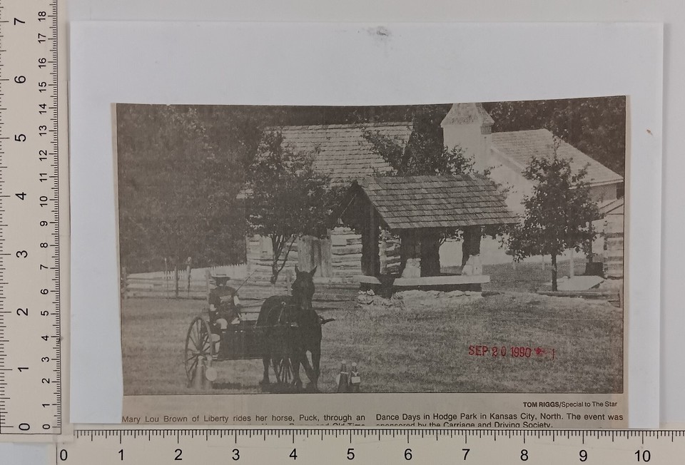 1990 Kansas City MO Hodge Park Old Time Dance Days Horse Buggy VTG ...