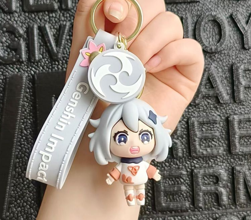 Genshin Impact Paimon Anime Acrylic Cosplay Pendant Key chain Toys | eBay