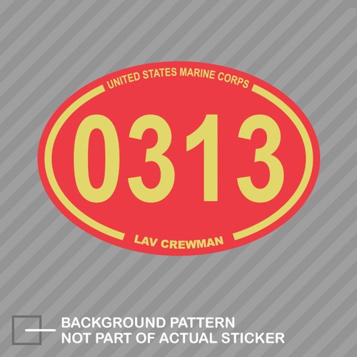 United States Marine Corps MOS 0313 LAV Light Armored Vehicle Crewman ...