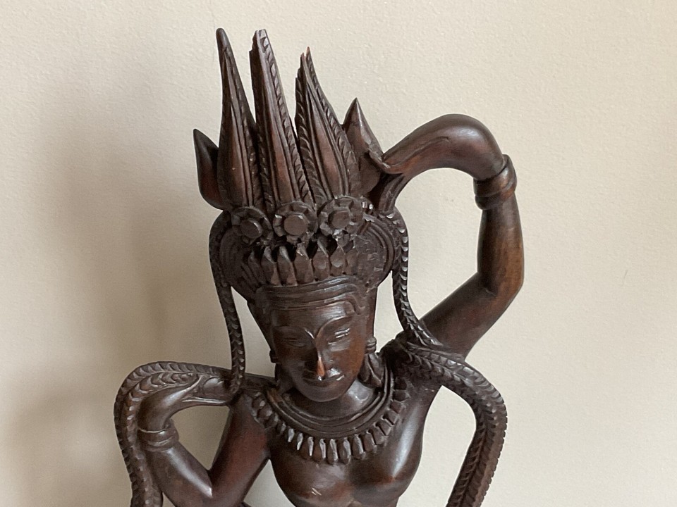 Apsara Dancer Statue Hindu Buddahist Hand Carved God Balinese Temple ...