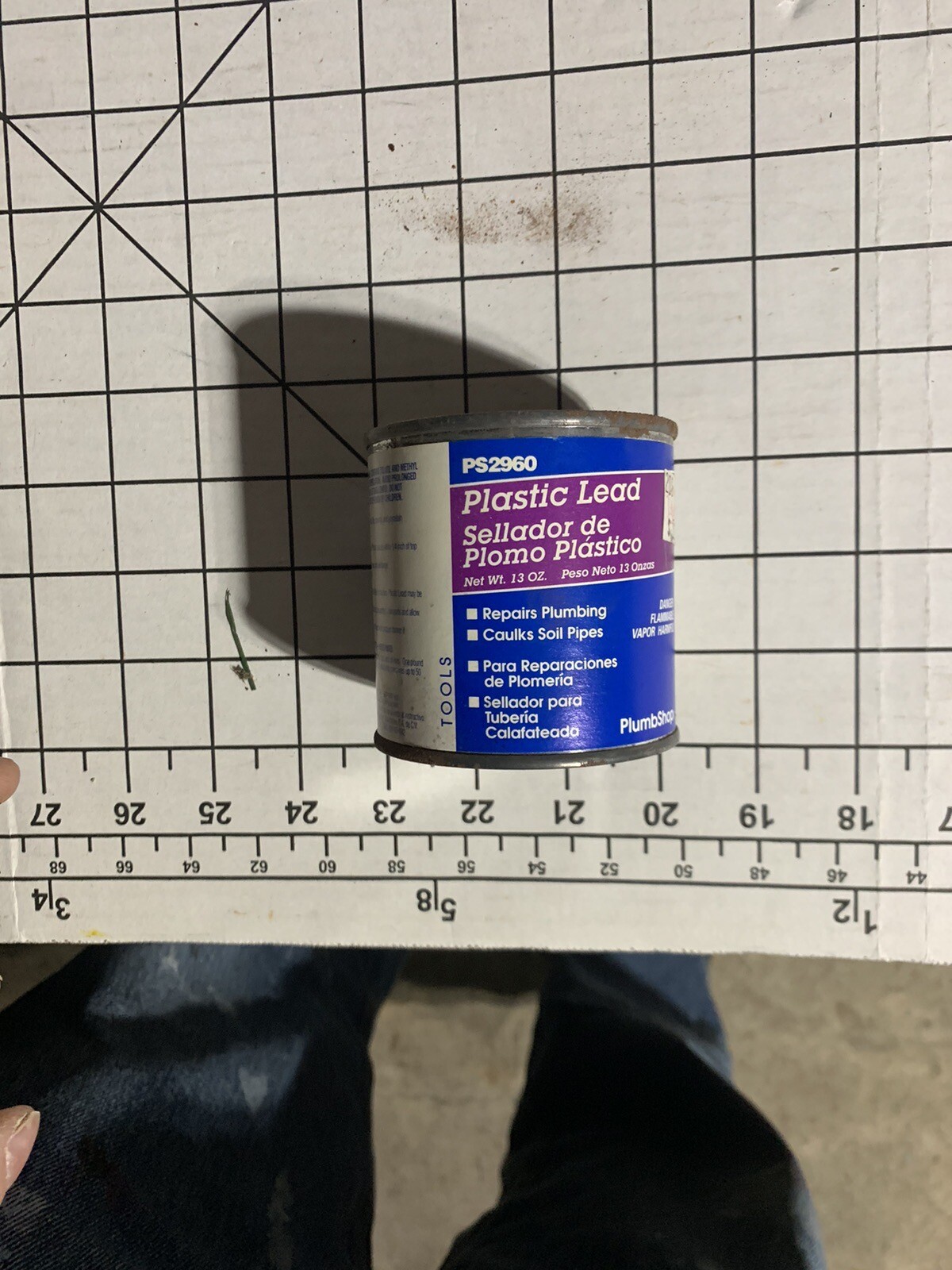 Plumbshop PLASTIC LEAD CAULK TIN CAN ADVERTISING Ps2960 B246 | eBay