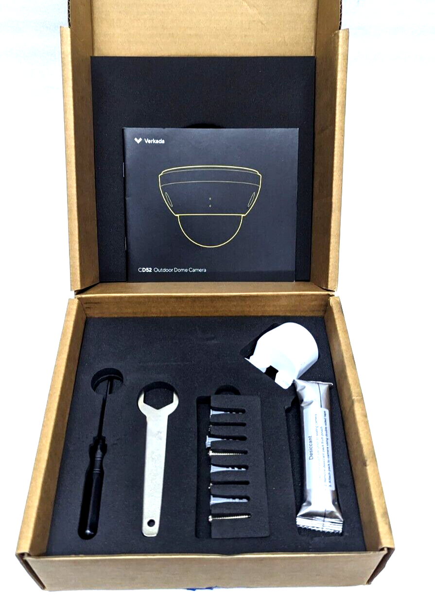 Verkada CD52-256E-HW CD52 Outdoor Dome Camera 2.8-8mm 5MP 2688 x 1944 ...