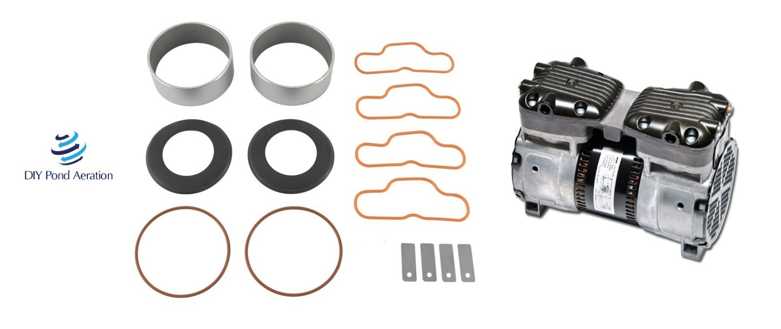 NEW GAST 87R6 Rebuild Kit K965 Rocking Piston Pump Service Kit Keeton ...