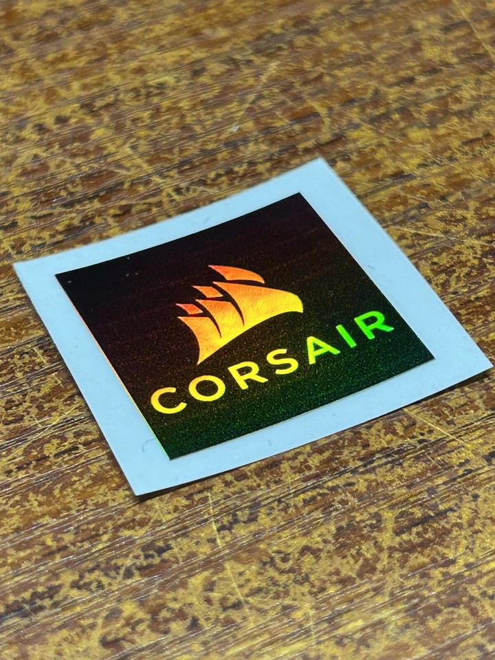 1x Corsair Holographic Desktop / Laptop Custom Sticker Label (NEW) | eBay