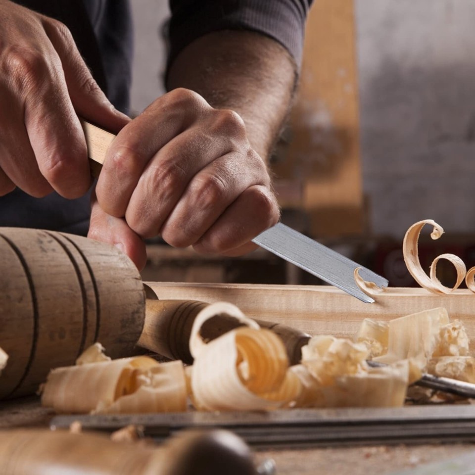 8Pcs Wood Lathe Tools, Professional Wood Turning Tools for Lathe Chisel ...