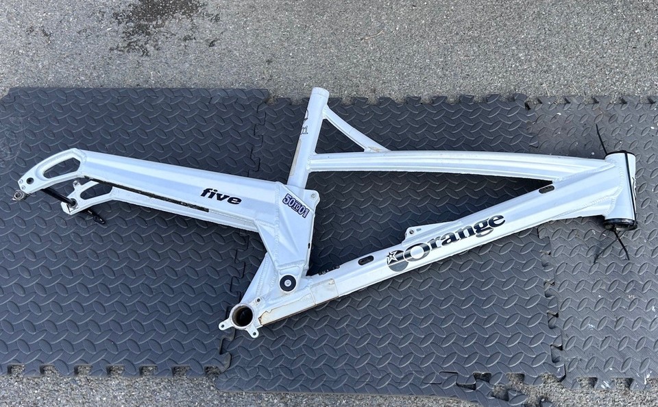 Orange Five Frame. Large, 18”. White. 27.5” Wheels. | eBay UK