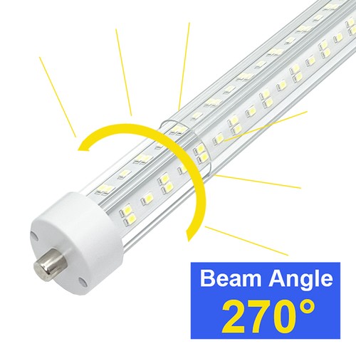 12/25 Pack 8 Ft Led Bulbs Single Pin FA8 T8 T12 8Ft Led Tube Light 8 ...