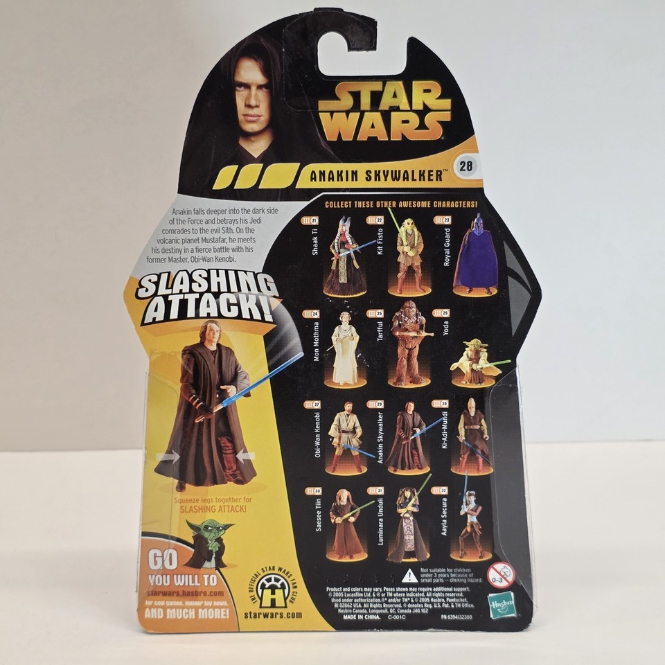 Hasbro Star Wars: Revenge of the Sith Anakin Skywalker Slashing Attack fig #28 653569011354| eBay