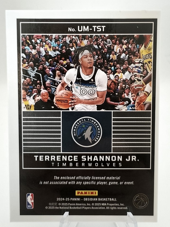 2024-25 Panini Obsidian Terrence Shannon Jr. Unbreakable #UM-TST /249 ...