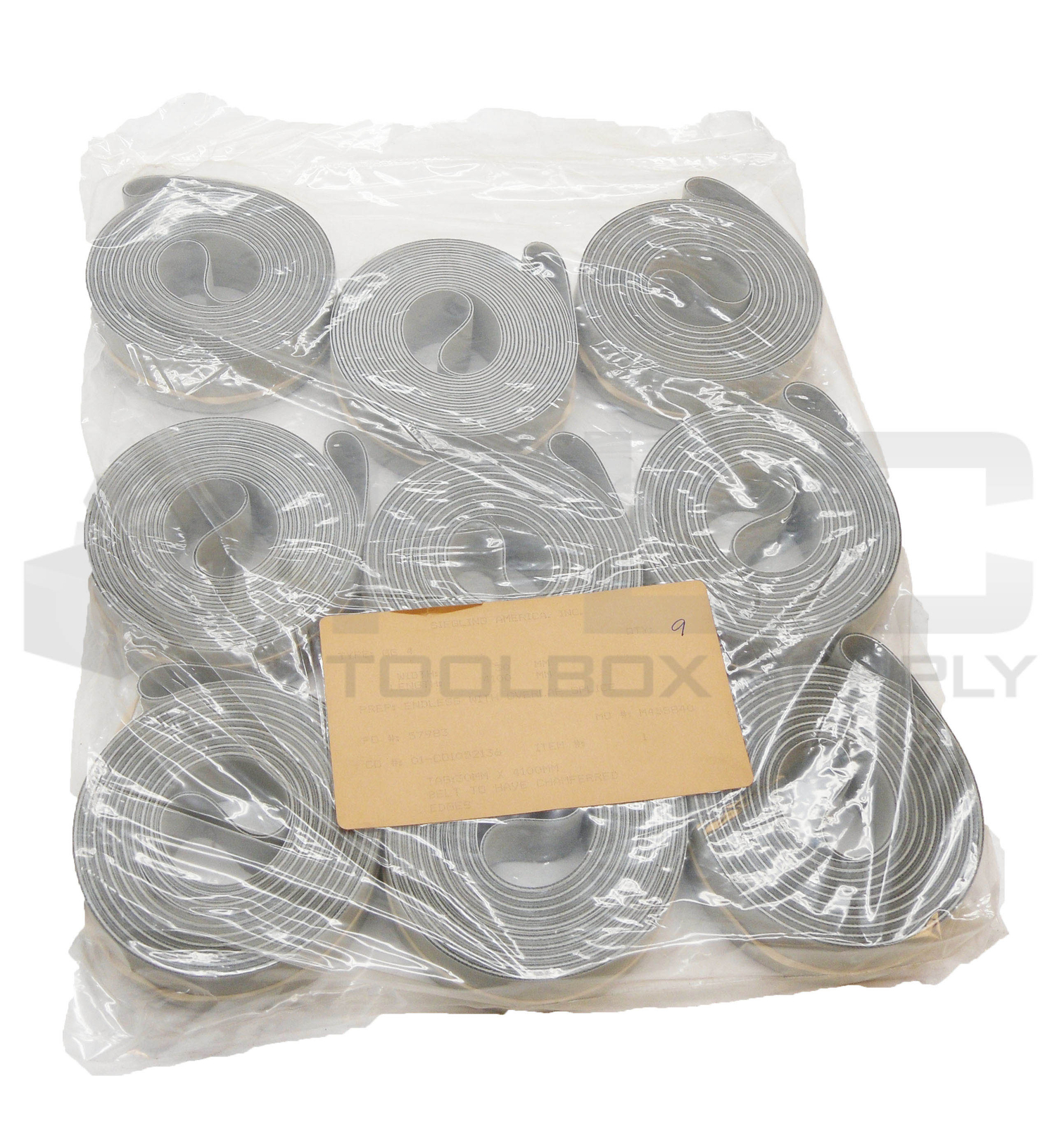 SEALED NEW BAG OF 9 SIEGLING AMERICA GG4 ENDLESS BELT W/ OVERLAP SPLICE ...