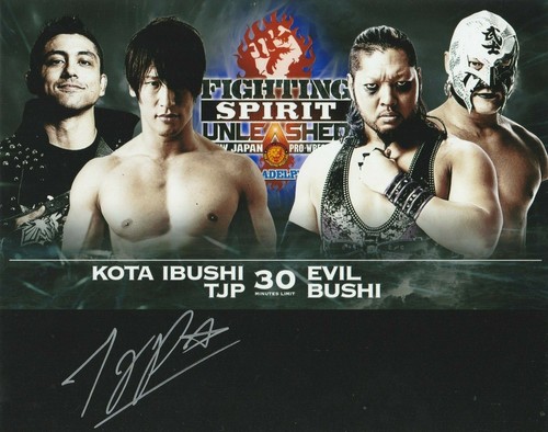 TJ PERKINS TJP SIGNED AUTO'D 8X10 PHOTO NJPW NEW JAPAN PRO WRESTLING ...