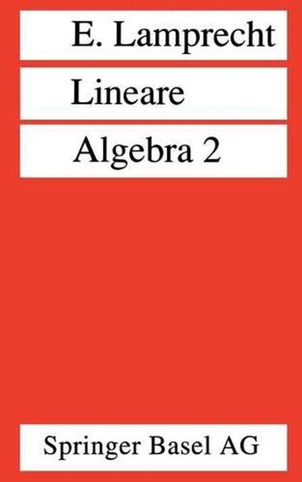 Lineare Algebra 2 by Erich Lamprecht (German) Paperback Book ...