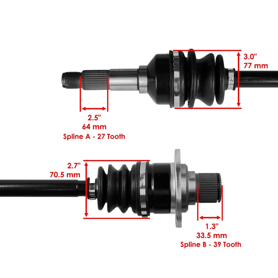 Rear Right Complete CV Joint Axle For Yamaha Rhino 700 YXR700F 4WD 2011 ...