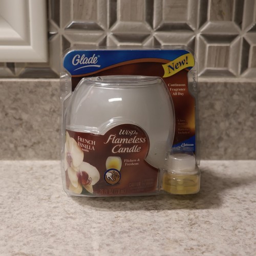 Glade Wisp Flameless Candle French Vanilla Scented Discontinued ~ New ...