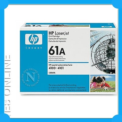 HP C8061A Genuine Black Toner for 4100/4100dtn/4100n/4100tn/4101 ...