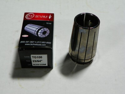 TECHNIKS TG100 PRECISION COLLET 23/64" .0004" T.I.R. TG 100 PRECISION ...