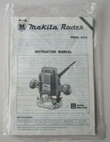 Makita Model 3620 Router INSTRUCTION MANUAL ONLY -A1 | eBay
