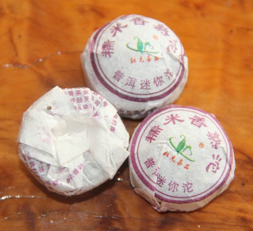 Pu'er Tea Ripe Tea Natural Glutinous Rice Flavored Mini Tuocha Puer Tuo ...