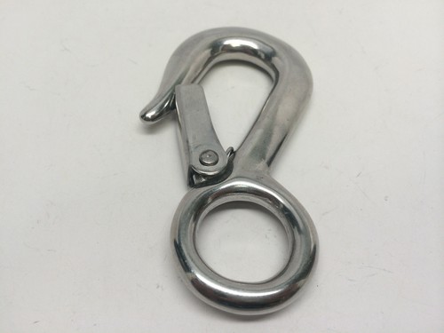 MARINE BOAT SS316 RIGGING SNAP HOOK FOR TRAILER SAFETY CABLES/WINCHES 4 ...