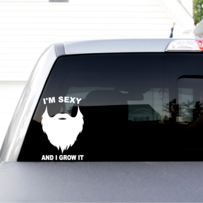 Funny Beard Vinyl Sticker Decal for Car Truck Window Bumper Tailgate | eBay
