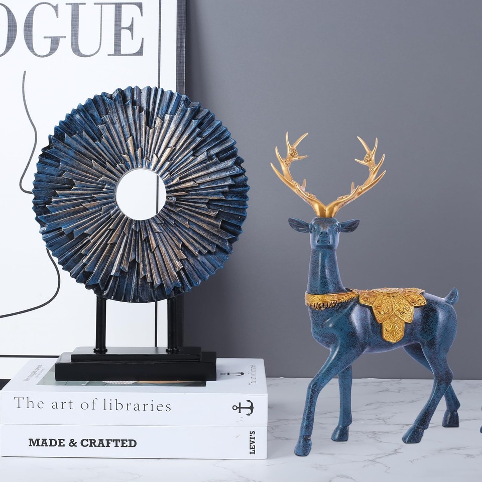Minimalist Round Statue Above Cabinet Decor Kitchen, Modern Decorative ...