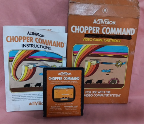 Chopper Command (Atari 2600, 1982) CIB – Activision Box, Manual & Cart | eBay