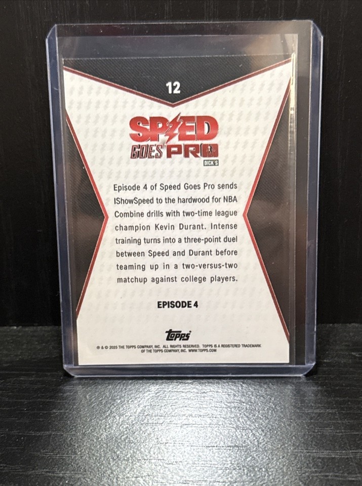 Speed goes pro topps IShowSpeed /25 Basketball #12 Episode 4 12/25 Send ...
