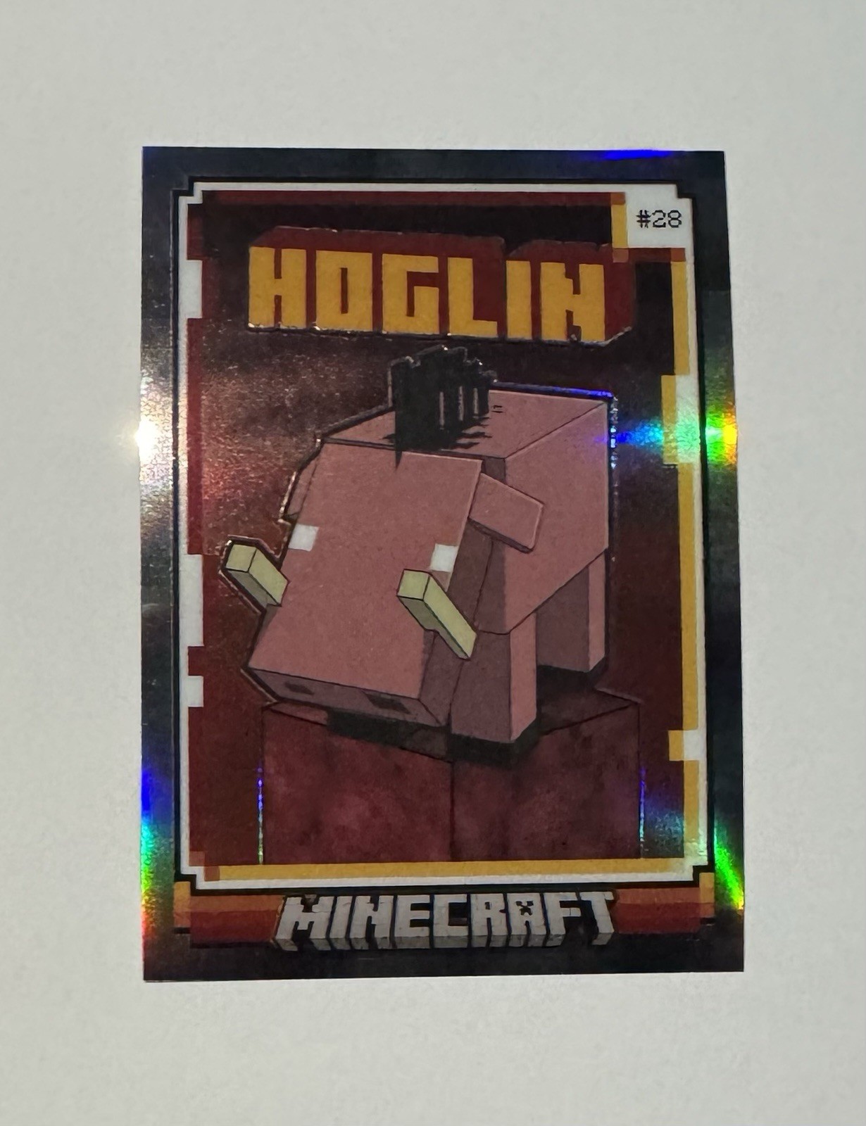 2024 minecraft panini Hoglin Base Set Chrome 1/1 Card no. 28 | eBay