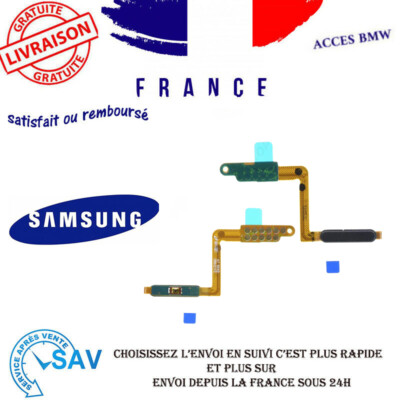 Bouton Power/Capteur Empreintes Noir Pour Samsung Galaxy A7 2018 A750F ...