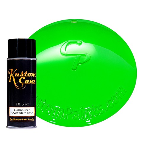 12oz Aerosol Lumo Green - Urethane Base, Automotive Paint, Luminescent ...
