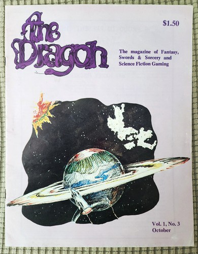 Dragon Magazine #3 Oct 1976 - D&D TSR Rare, VG/FN Collector's Issue | eBay
