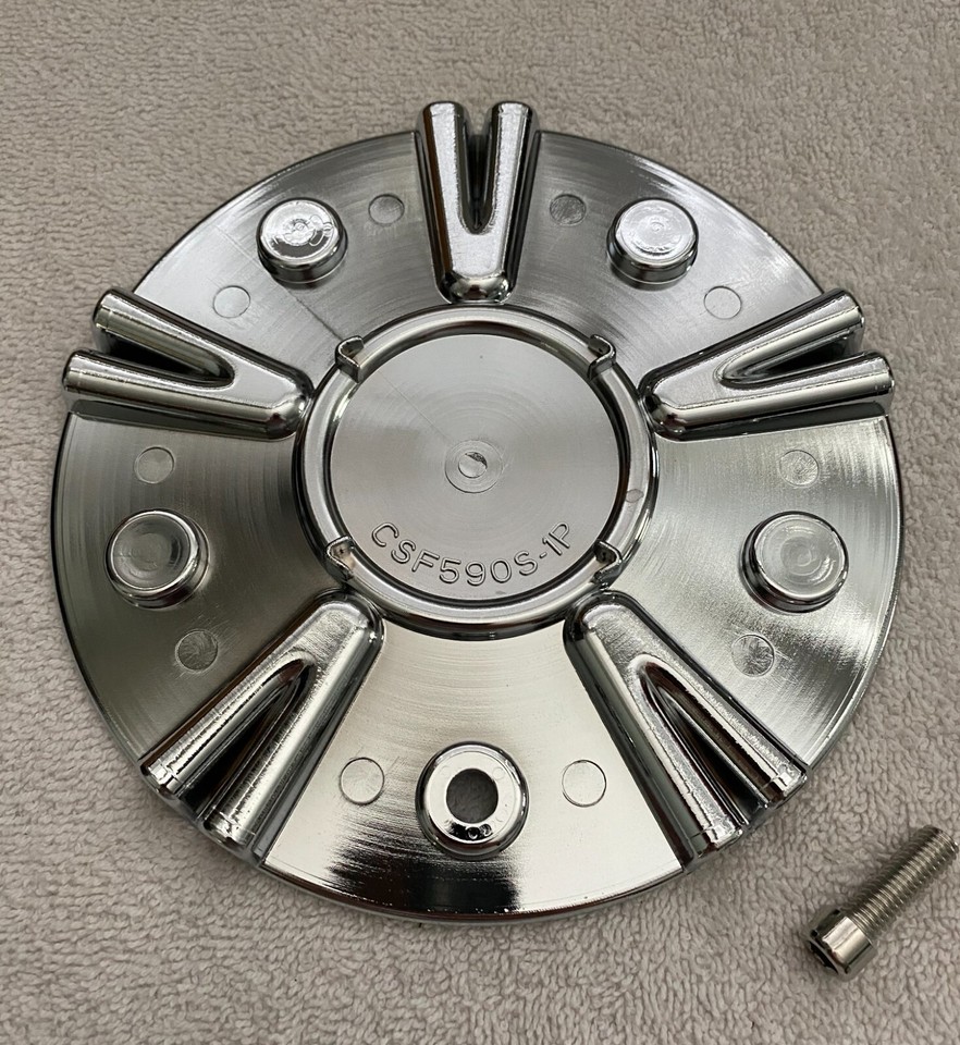 F5 Racing Wheels Chrome Center Cap /w BOLT Part # CSF590S-1P | eBay