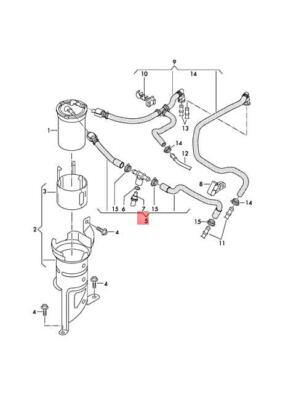 AUDI SEAT SKODA A1 TOLEDO RAPID 8XF 8XK KG3 NH1 FUEL LINE 6C0130307 NO ...
