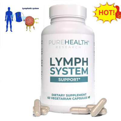 Herbal Lymph System Support Supplement - Lymphatic Support 60 Capsules ...