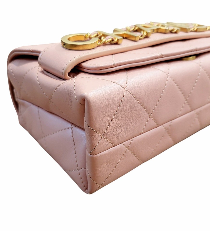 CHANEL Pink Flap Bag Enchained | eBay
