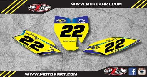 Husqvarna TC 85cc - 2014 2015 2016 2017 SLICK style number plates ...