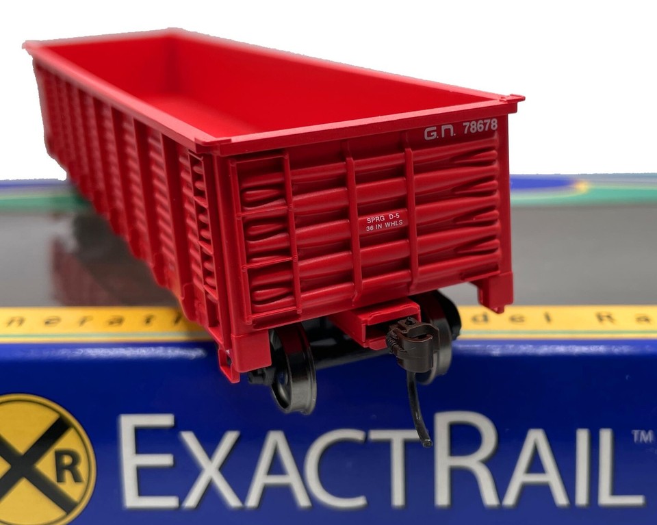 HO EXACTRAIL EX-150202-3 GUNDERSON 2420 CU FT GONDOLA GREAT NORTHERN GN ...