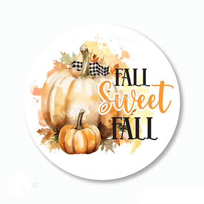 Fall Sweet Fall Autumn Pumpkins Scrapbook Stickers Envelope Seals ...